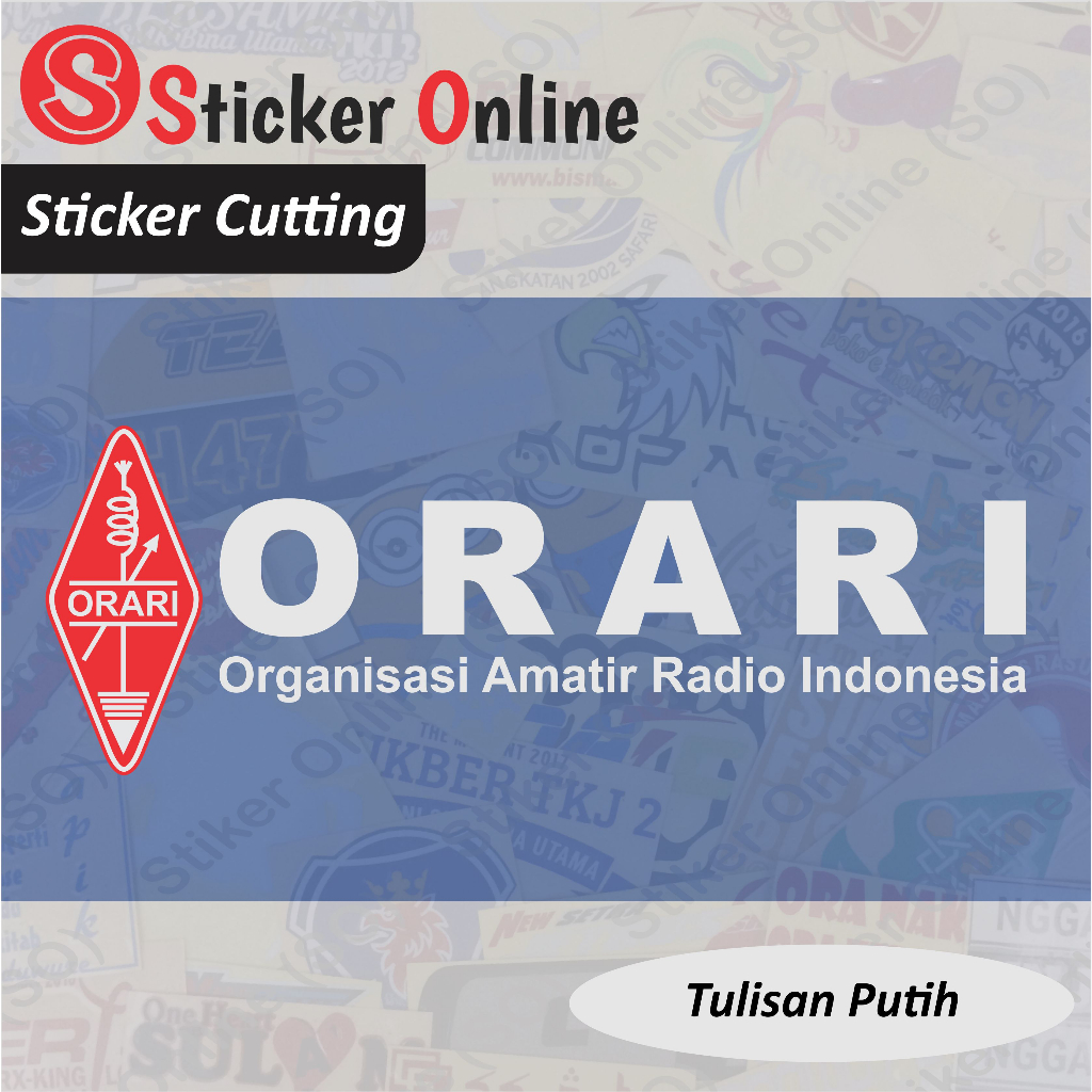 Jual Stiker Logo Tulisan Orari | Sticker Cutting Orari Tulisan | Shopee ...