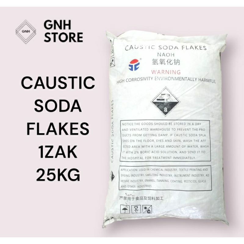 Jual Caustic soda flakes 1zak 25kg | Shopee Indonesia