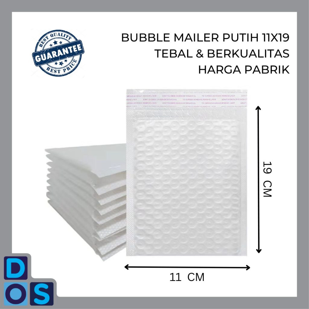 Jual Amplop Bubble Mailer 11x19 Putih Bubble Bag Amplop Bubble Wrap ...