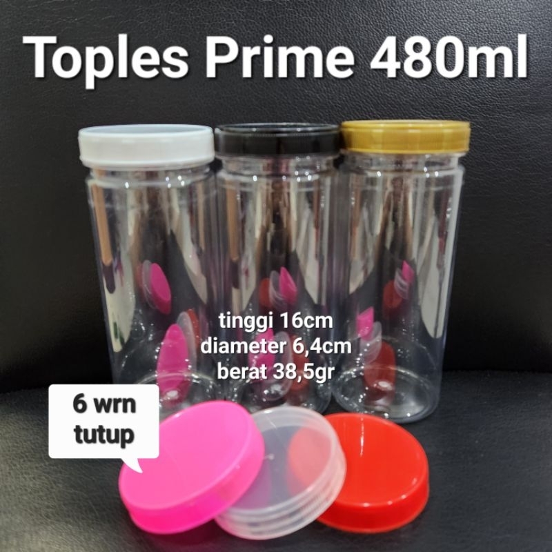 Jual Toples Tabung Prime 480ml Plastik PET | Shopee Indonesia