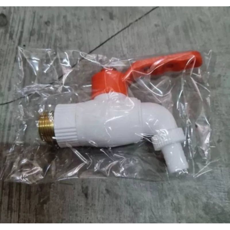 Jual KRAN AIR PVC PPR JUMBO DRAT KUNINGAN 1/2 3/4 INCH / Kran Plastik ...