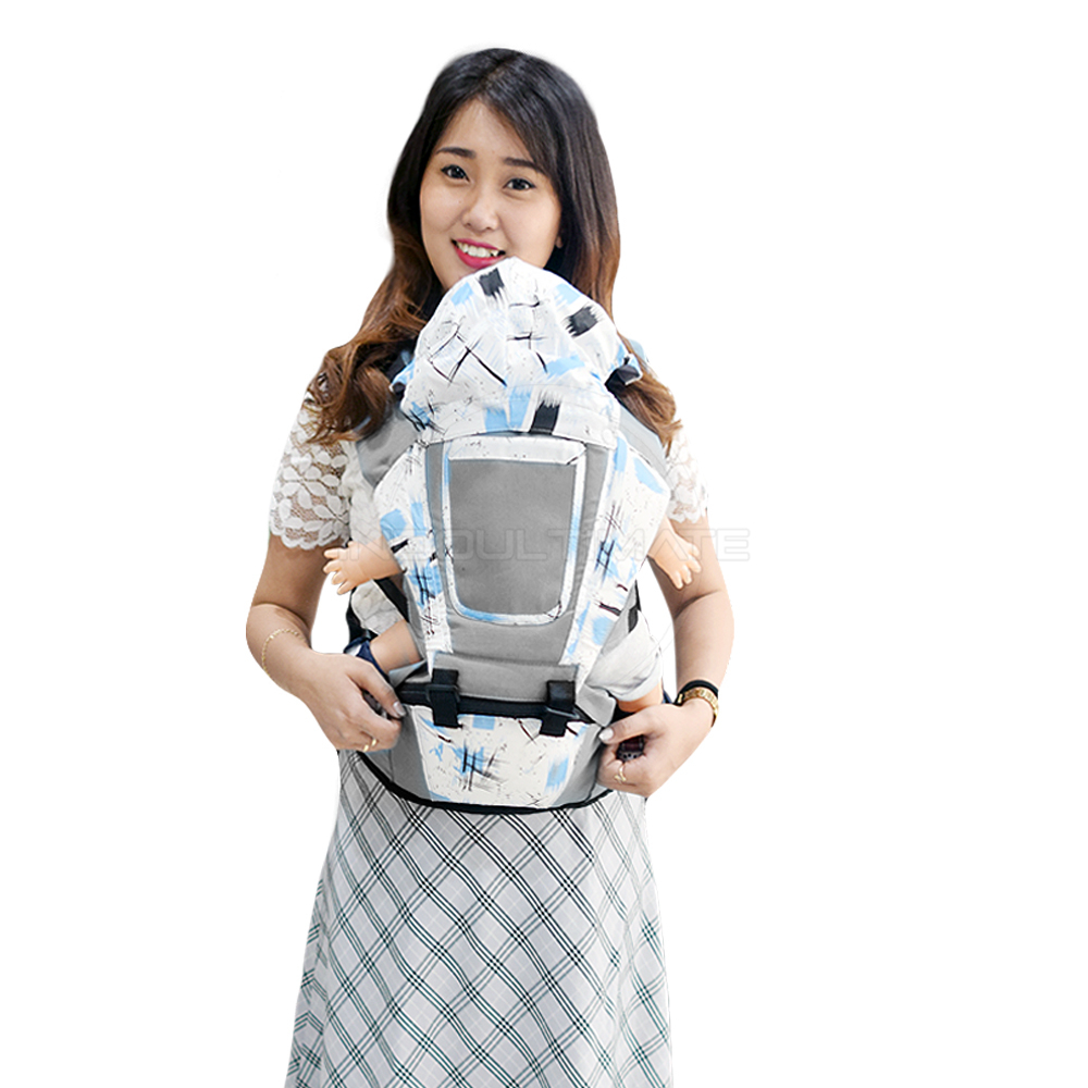 Jual Gendongan Hipseat Bayi 7in1 GBS-100 Dengan Topi Gendongan Bayi ...