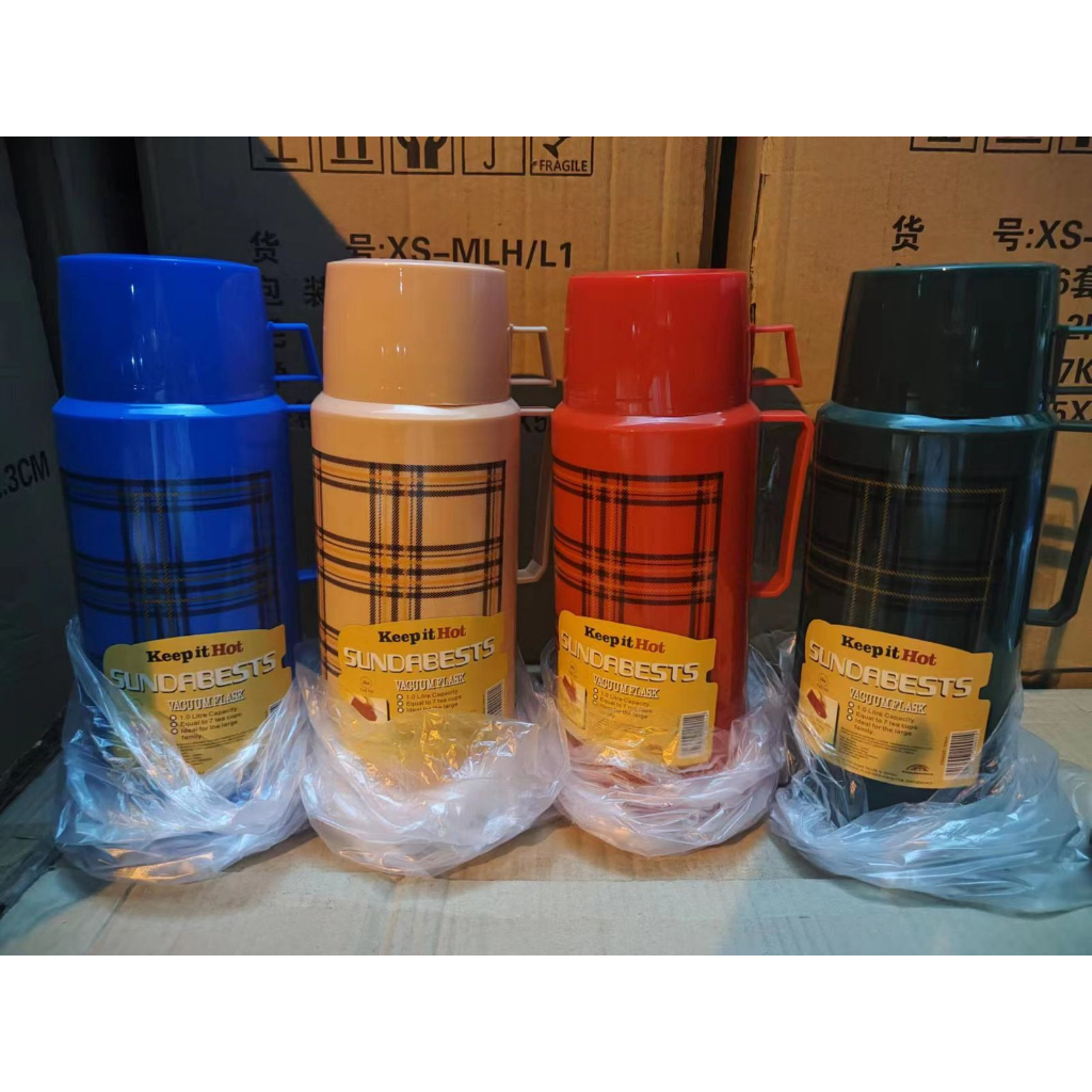 Jual ermos Kaca Air Panas 1L - Vacuum Sundabest 1L | Shopee Indonesia