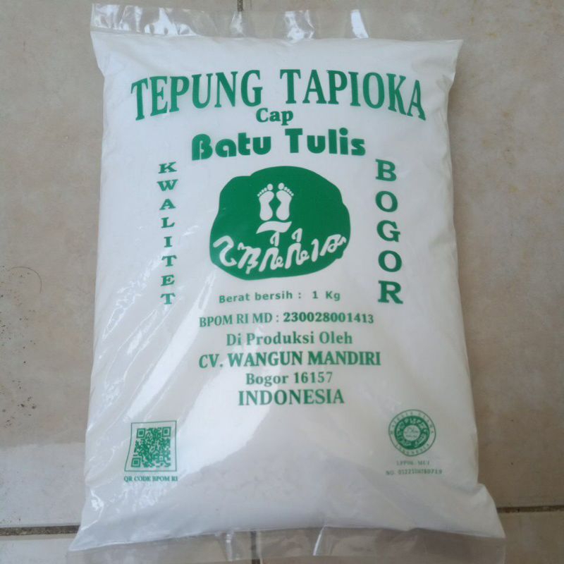 Jual Tepung Tapioka Cap Batu Tulis Isi Kemasan 1 kg. | Shopee Indonesia