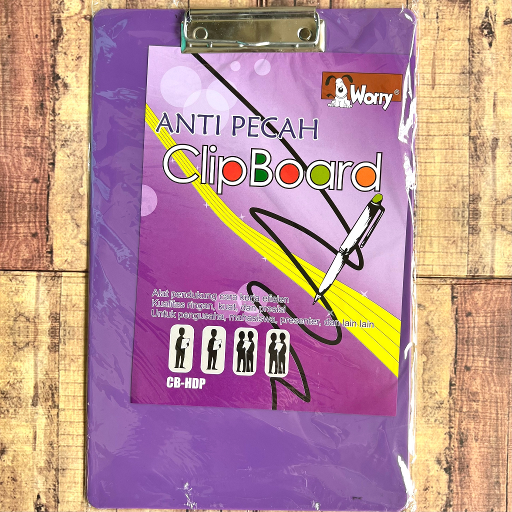 Jual Clipboard F4 Worry Plastik Tebal - Papan Alas Ujian Ukuran Folio ...