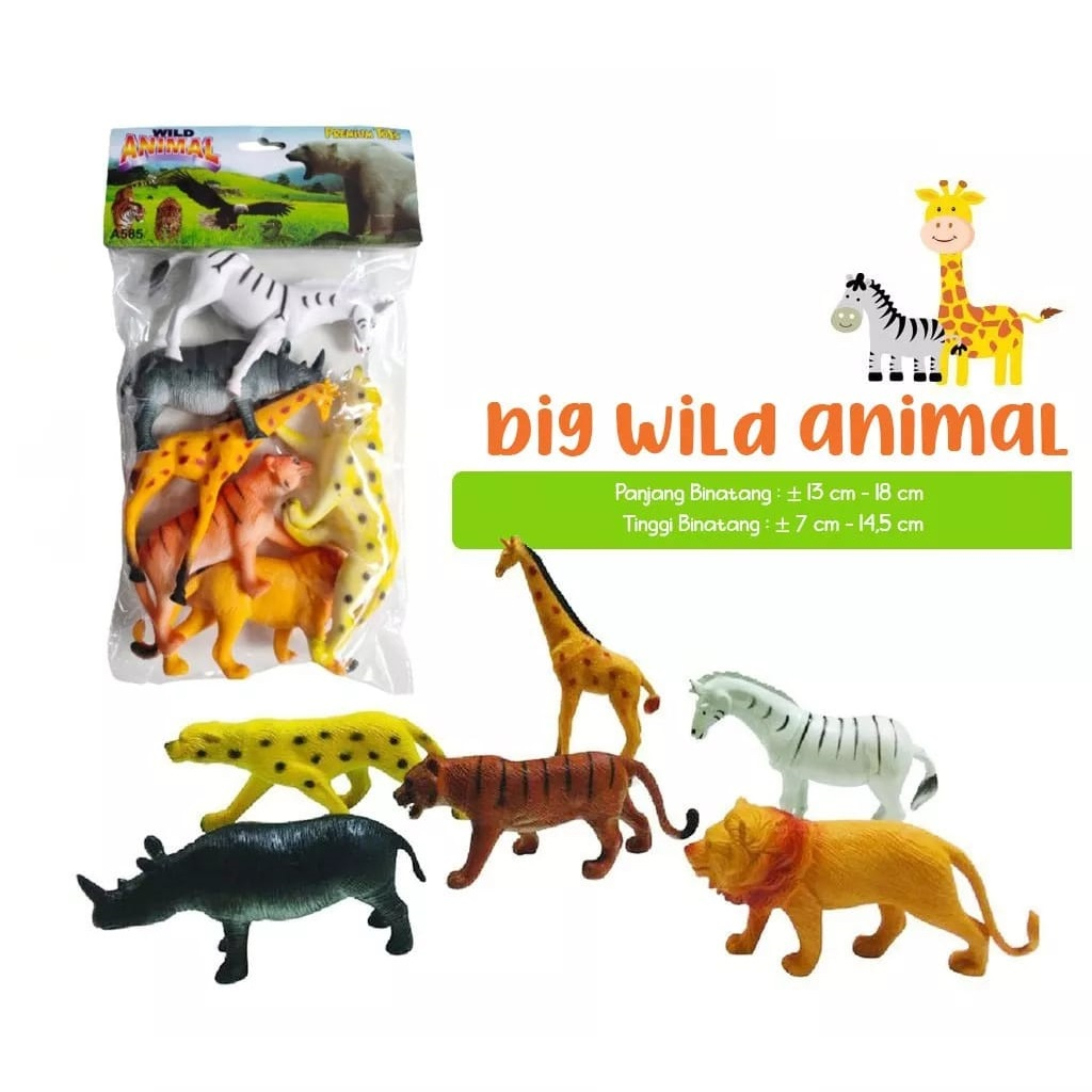 Jual DT0388 PROMO MAINAN ANIMAL KANTONG ISI 6PCS MAINAN ANAK BINATANG ...