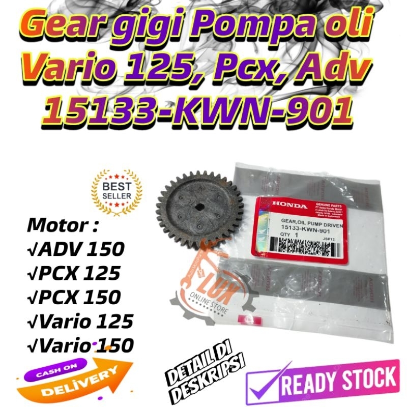 Jual Gear gigi Pompa oli Vario 125 Techno CBS, Gir Gigi Pompa Oli Honda Vario 150 15133-KWN-901 ...