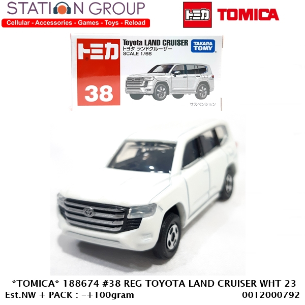 Jual TOMICA 188674 #38 REG TOYOTA LAND CRUISER WHITE - DIECAST | Shopee ...