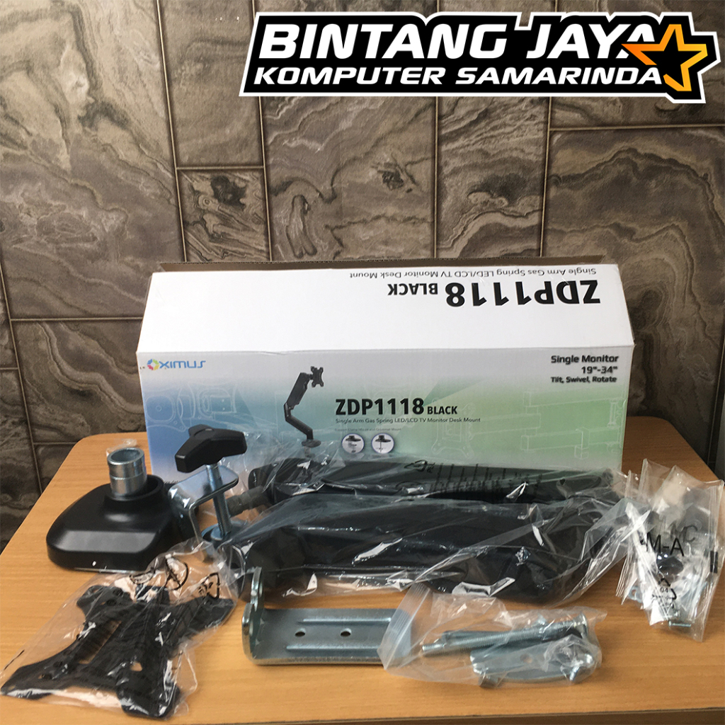 Jual Bracket Monitor Single ARM OXIMUS ZDP1118 Black 19"-34" | Shopee ...