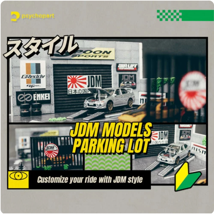 Jual Diorama JDM Models Parking Lot 1/64 Premium Magneting | Shopee ...