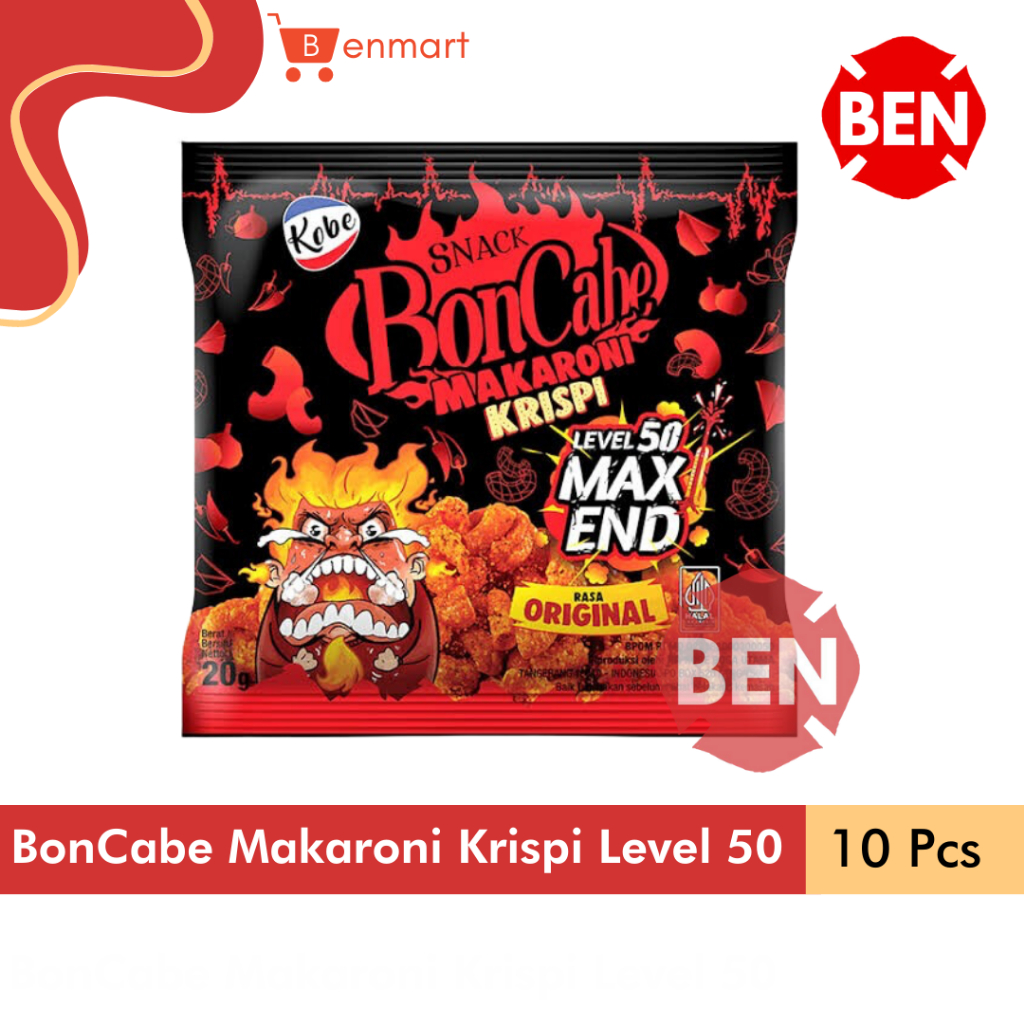 Jual Snack BonCabe Makaroni LEVEL 50 MAX END 1 Renceng 10 Sachet ...