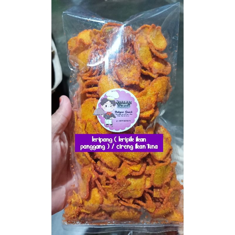 Jual kripang ( kripik ikan panggang)/ cireng ikan spesial tuna 1kg ...