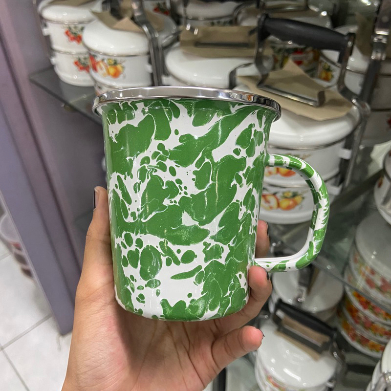 Jual Mug Enamel Jadul Ayam Jago Blirik | Gelas Cangkir Union Kopitiam ...