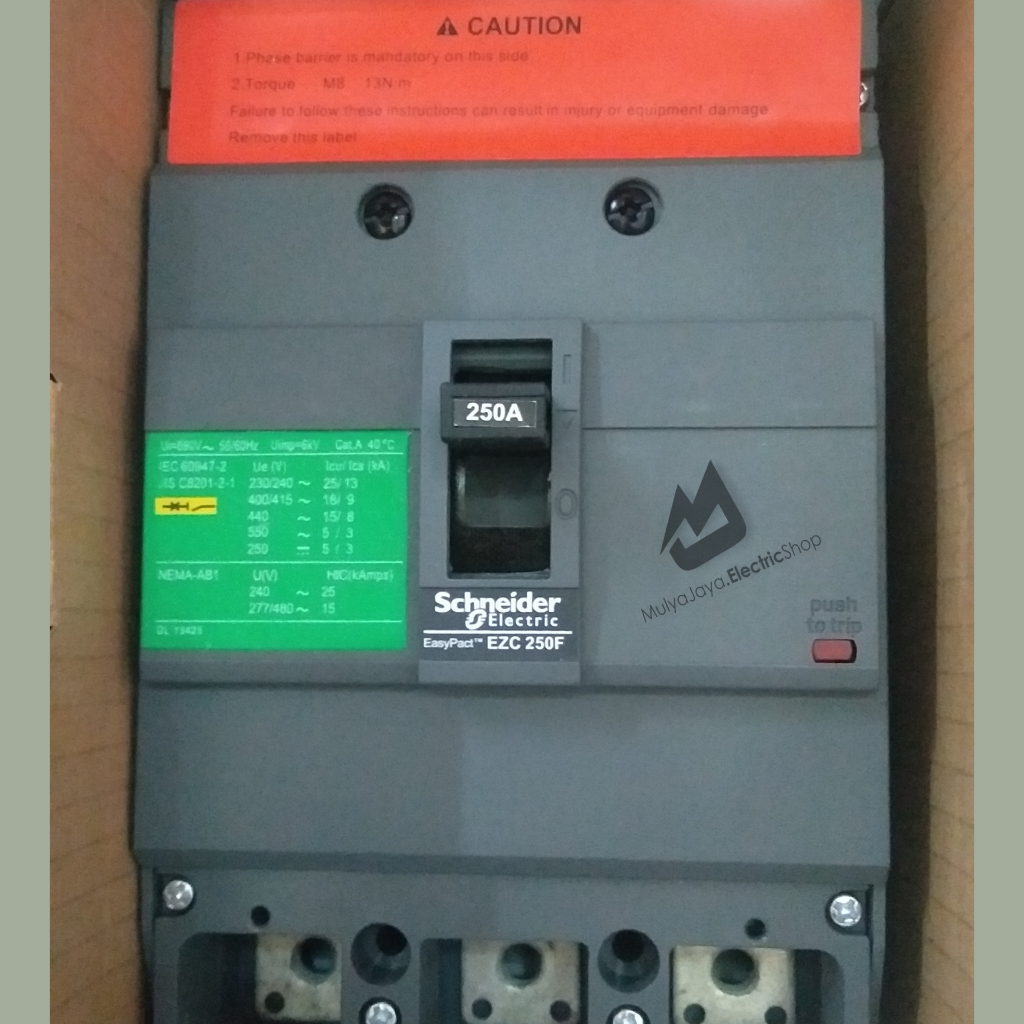 Jual Mccb Schneider Ezc250f 3phase (18kA) 100A/125A/160A/200A/225A/250A EasyPact EZC 250F (18kA ...