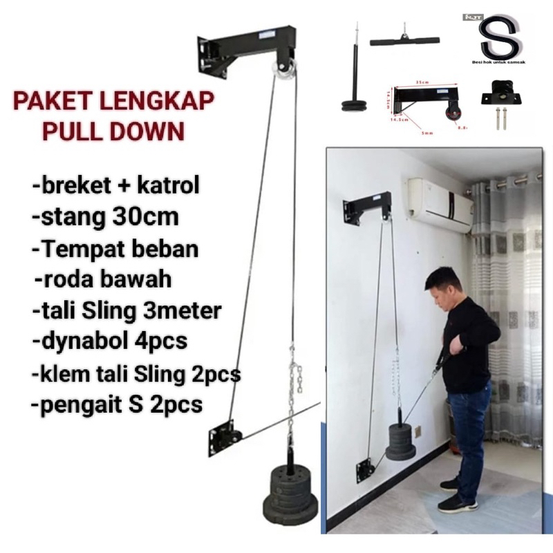Jual ALAT FITNESS PULL DOWN KATROL HOME TO 200kg | Shopee Indonesia