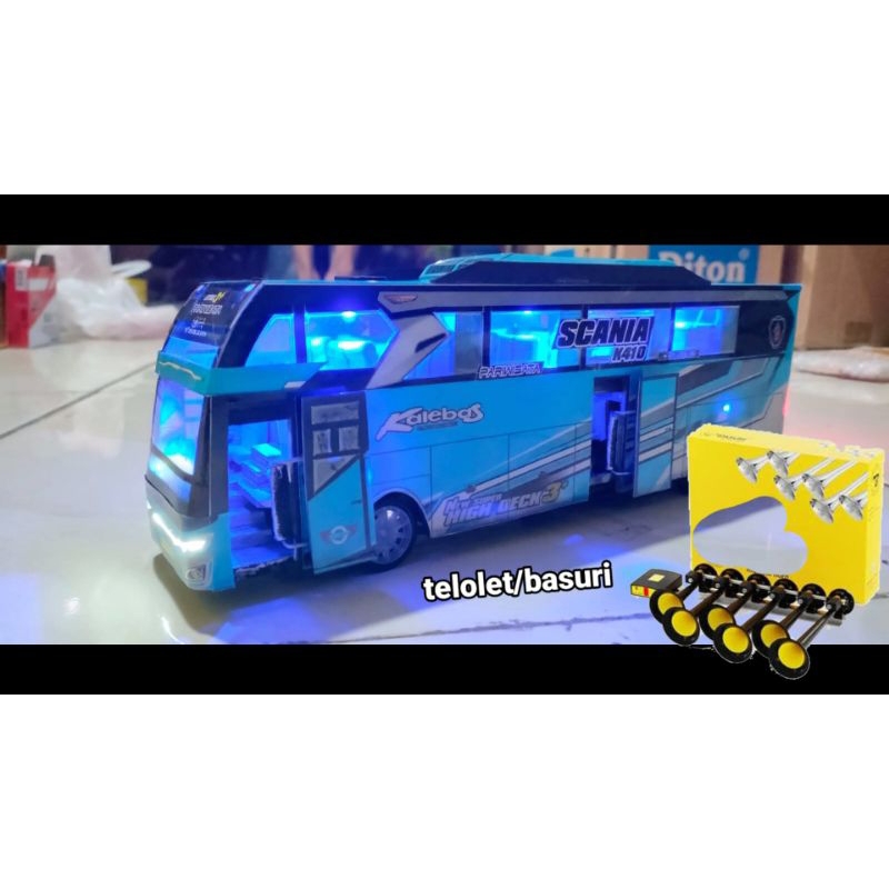 Jual Miniatur Bis Kalebas Remot Controller + Telolet/Basuri | Shopee ...