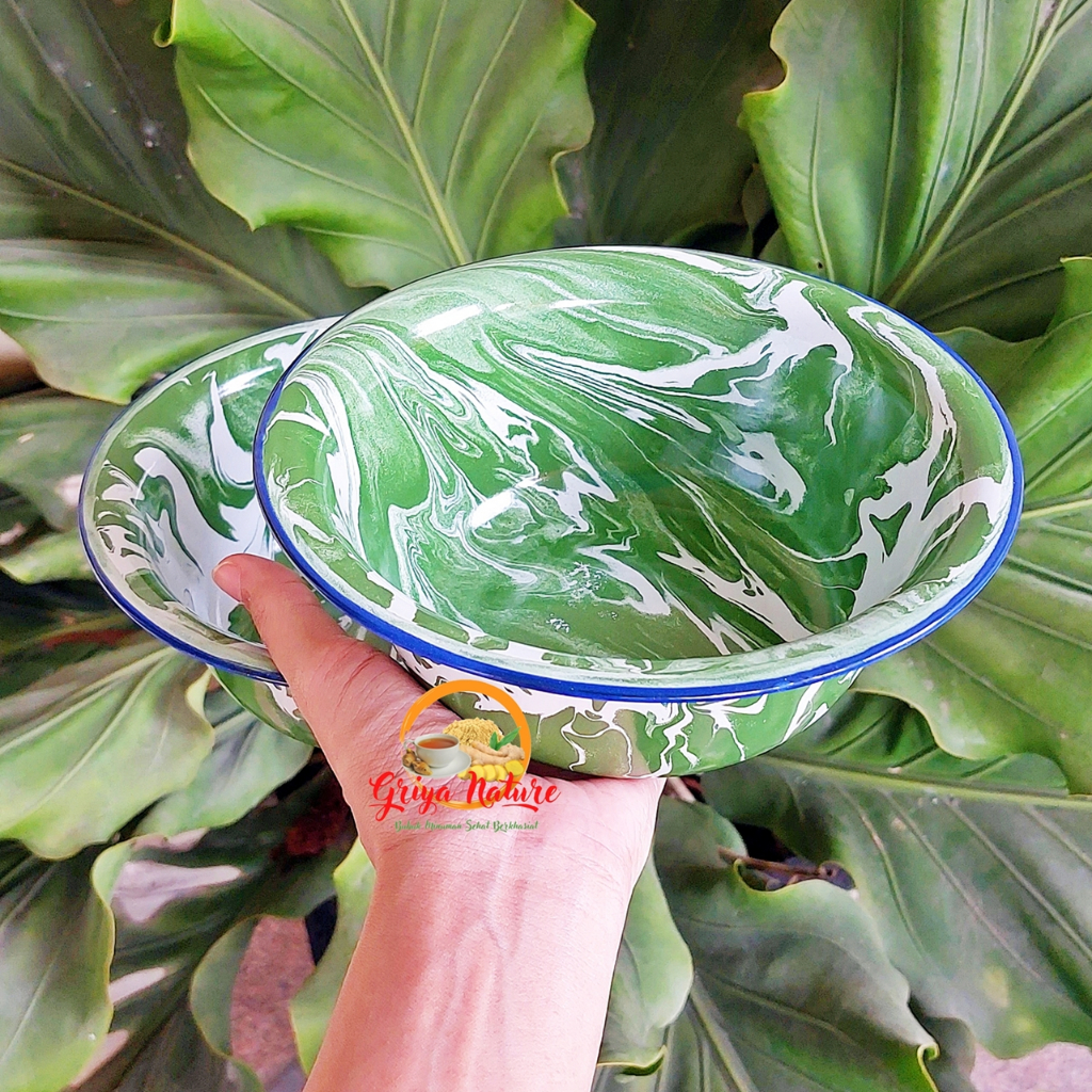 Jual GRIYA NATURE [COD] Mangkok / Baskom Blirik Enamel Jadul Kuno ...