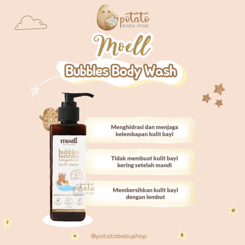 Jual Moell Bubbles Bubbles Everywhere Body Wash - Sabun Mandi Bayi ...