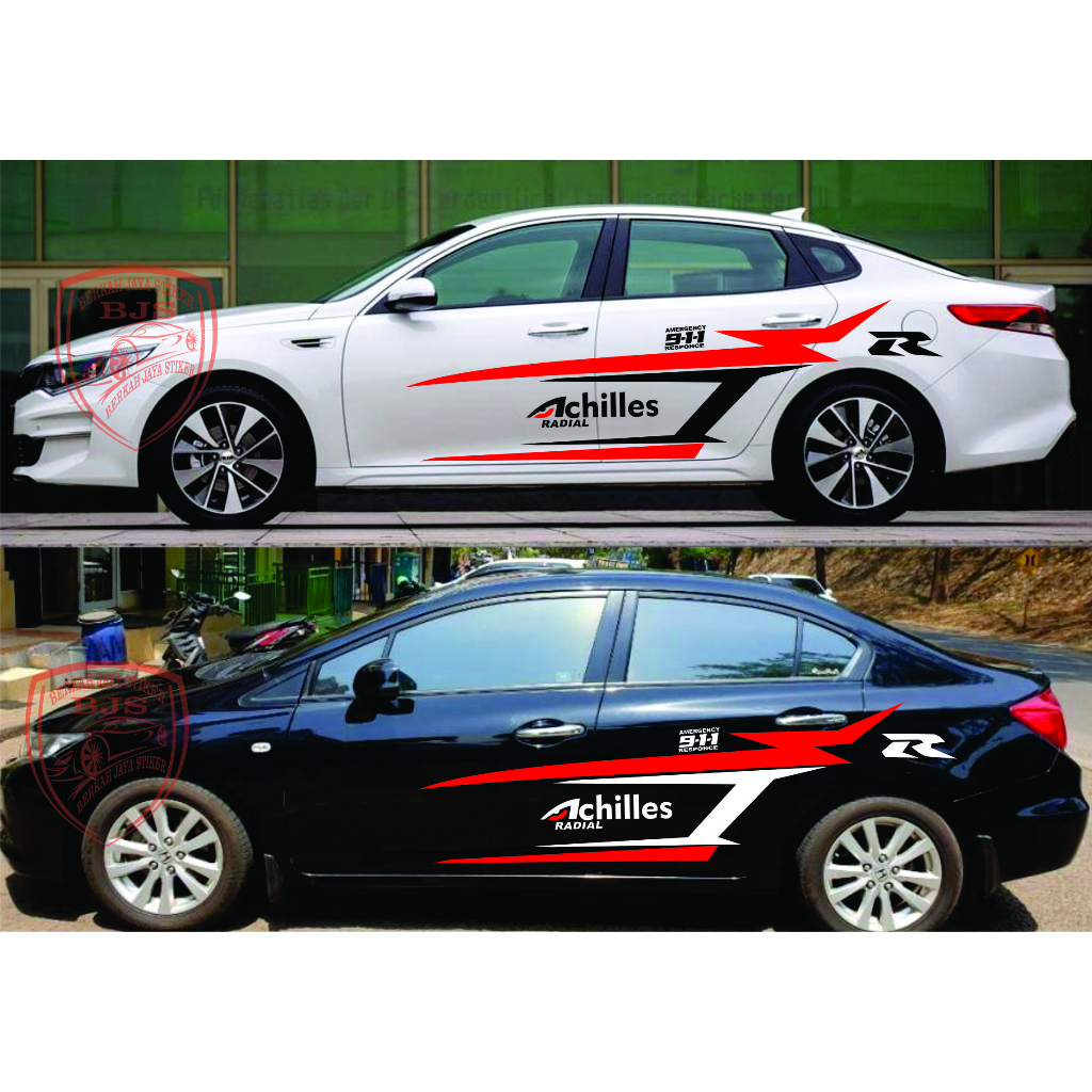 Jual STIKER MOBIL SEDAN ARCHILES VIOS STIKER STRIPING MOBIL SEDAN CIVIC ...