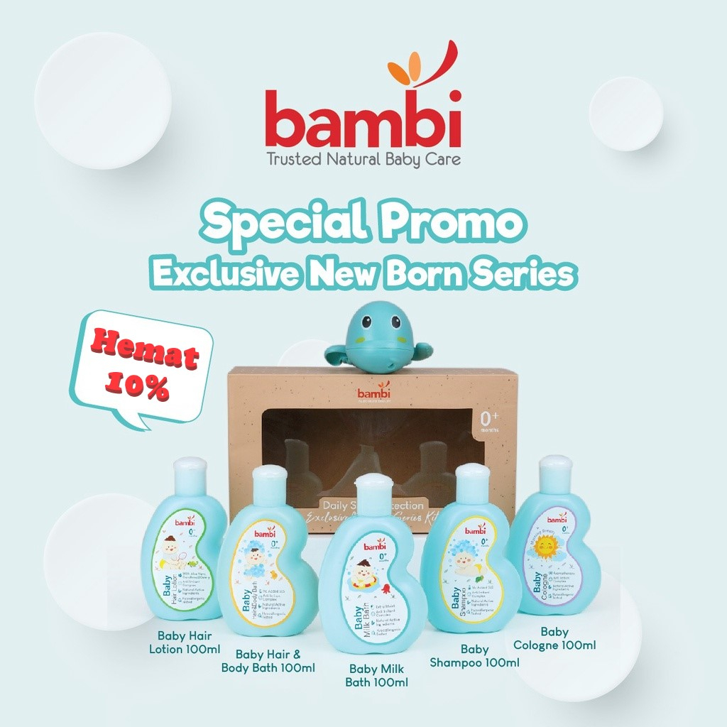Jual BAMBI Exclusive Newborn Kit Series | Paket Cologne / Baby Bath ...