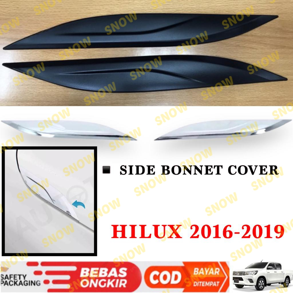 Jual Side Bonnet All New Hilux 2016 2022 2023 2024 List Samping Hitam ...