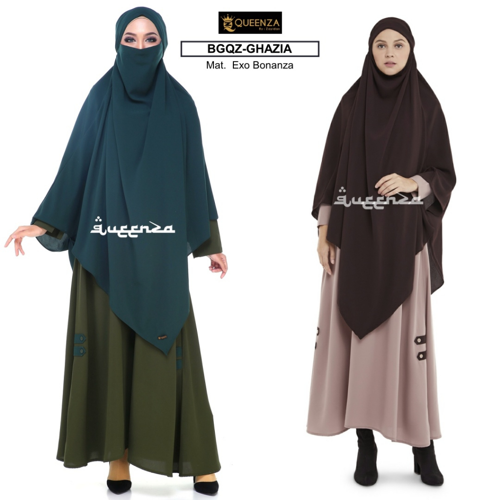 Jual Dress Gamis Syari Gamis Wanita Muslimah Ghazia Queenza by Zayidan ...