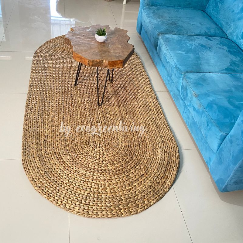 Jual KARPET ANYAM / RUG ANYAMAN / TIKAR ANYAMAN ENCENG GONDOK BENTUK ...