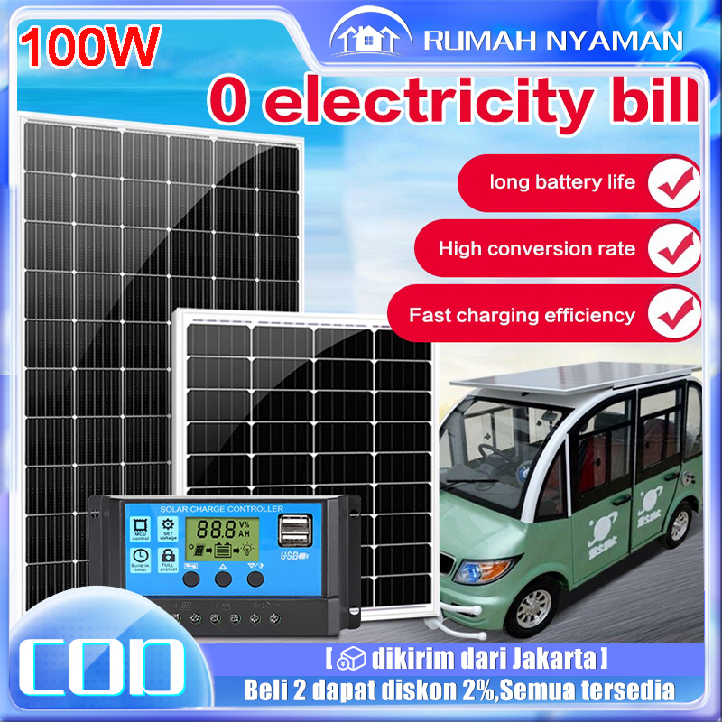 Jual Panel Surya Solar Panel 100W Panel Surya Portabel Polikristalin ... Jual Panel Surya Solar Panel 100W Panel Surya Portabel Polikristalin ...