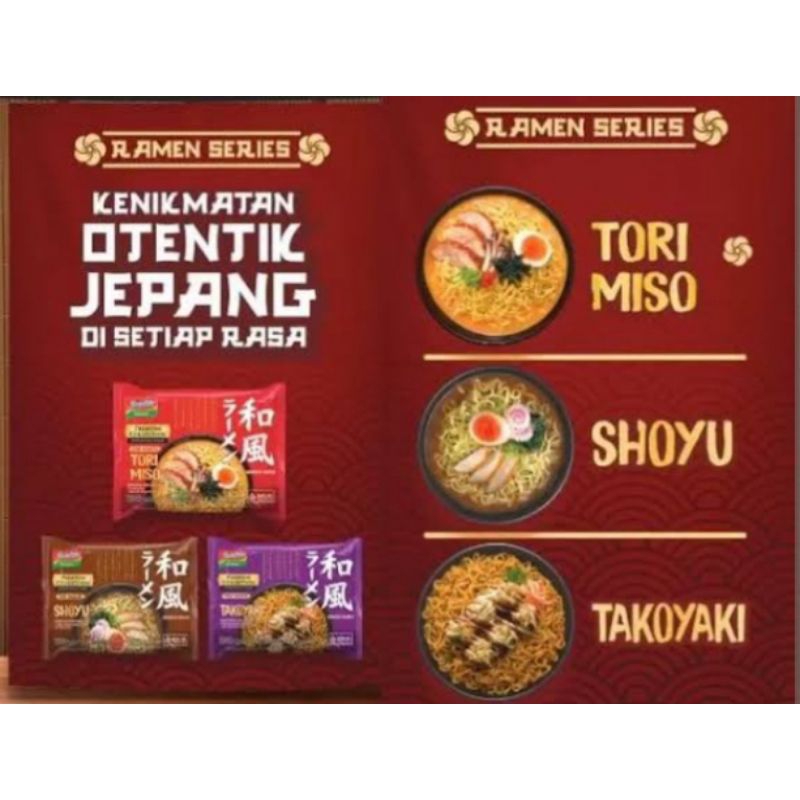 Jual Indomie Ramen Series Japanese Shoyu,Tori miso,Takoyaki | Shopee ...