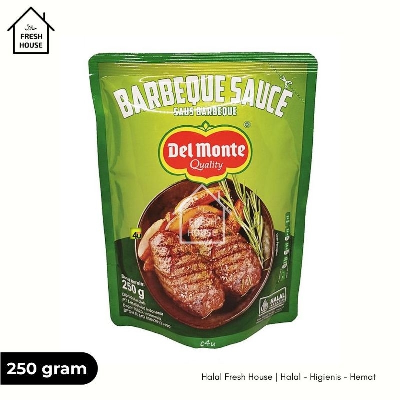 Jual BARBEQUE SAUCE DELMONTE / BBQ SAUS POUCH / DELMONTE BB1 250 GR | Shopee Indonesia