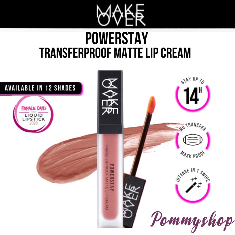 Jual Make Over Powerstay Transferproof Matte Lip Cream 7g | Shopee ...