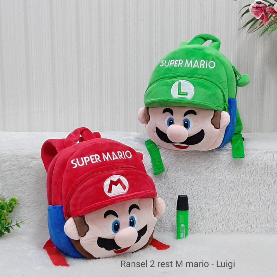 Jual Tas Ransel Anak Cowok 2rest M Super Mario/tas sekolah paud tk ...