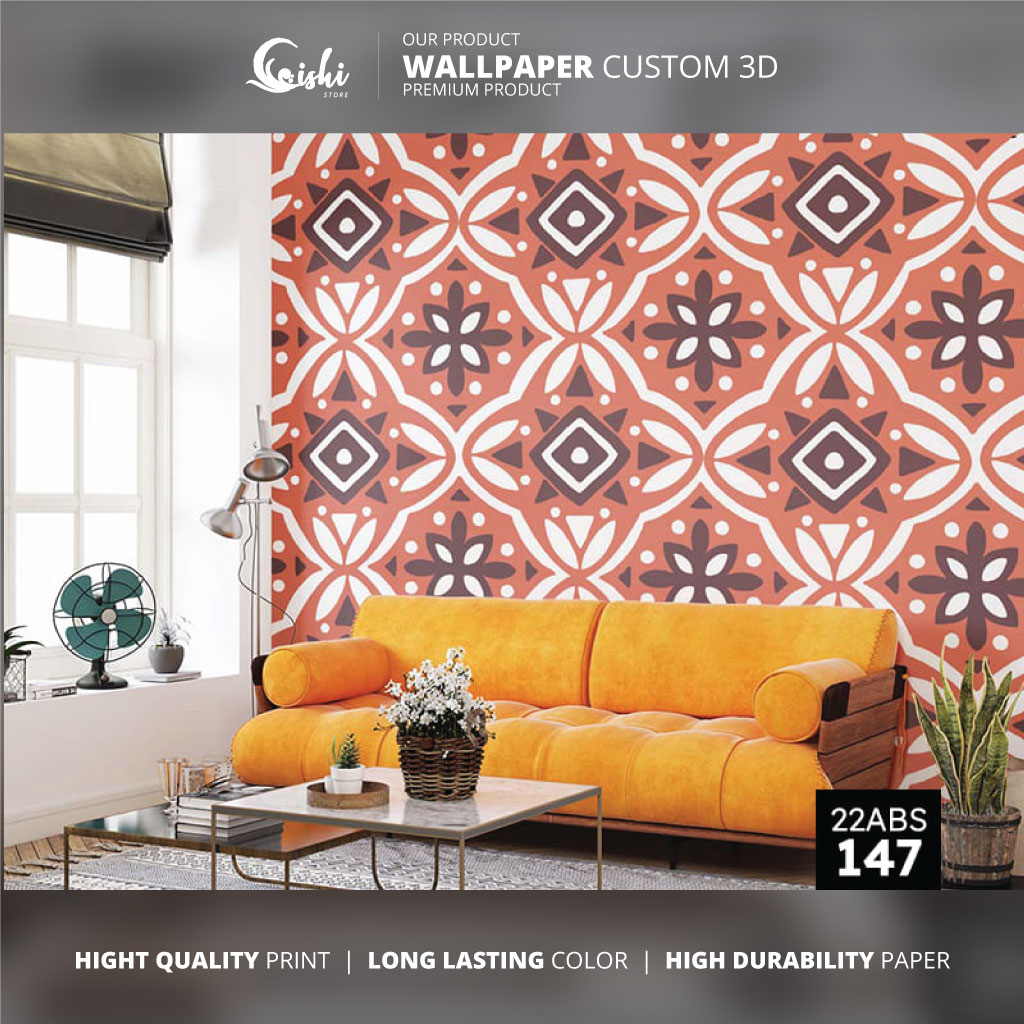 Jual Wallpaper Custom Ruang Tamu | Gambar Motif Batik dan Etnik 6.9 ...