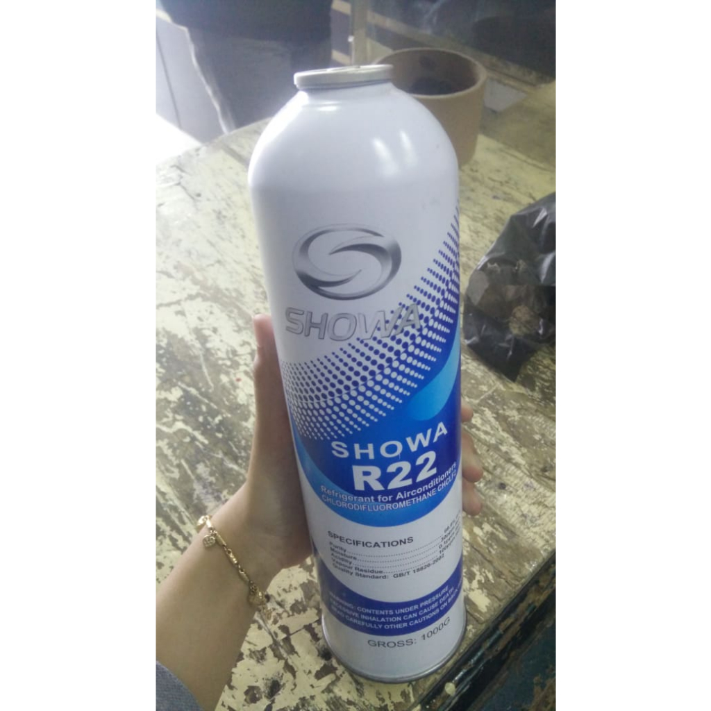 Jual FREON AC RUMAH R22 1KALENG ISI 1KG /FREON KALENG R22 REFRIGERANT 1 kg - SHOWA / FREON SHOWA ...