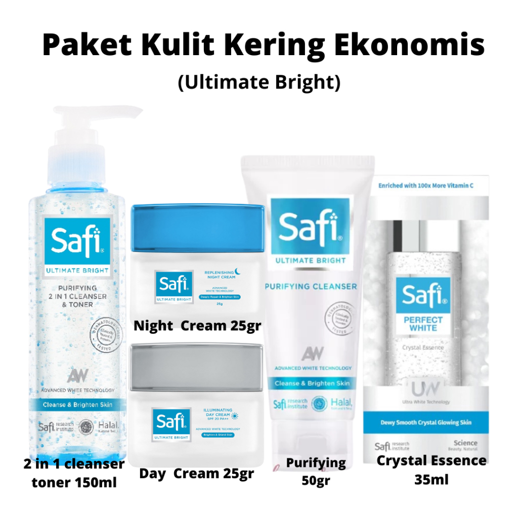 Jual Safi Ultimate Bright Skincare Series Paket Ekonomis | Shopee Indonesia
