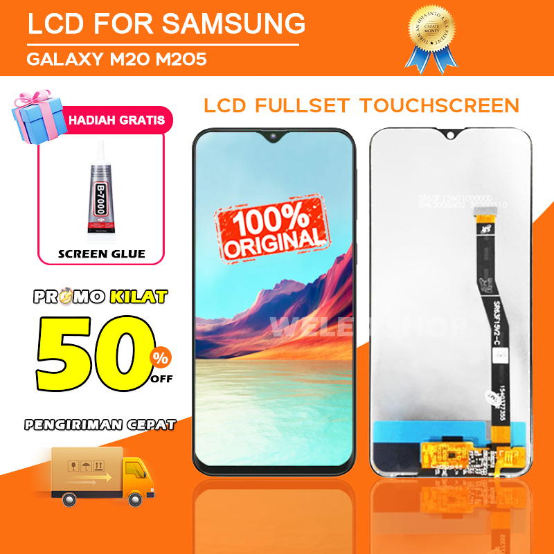 Jual LCD Samsung GALAXY M20 M205 Fullset Touchscreen HP Touch Screen ...