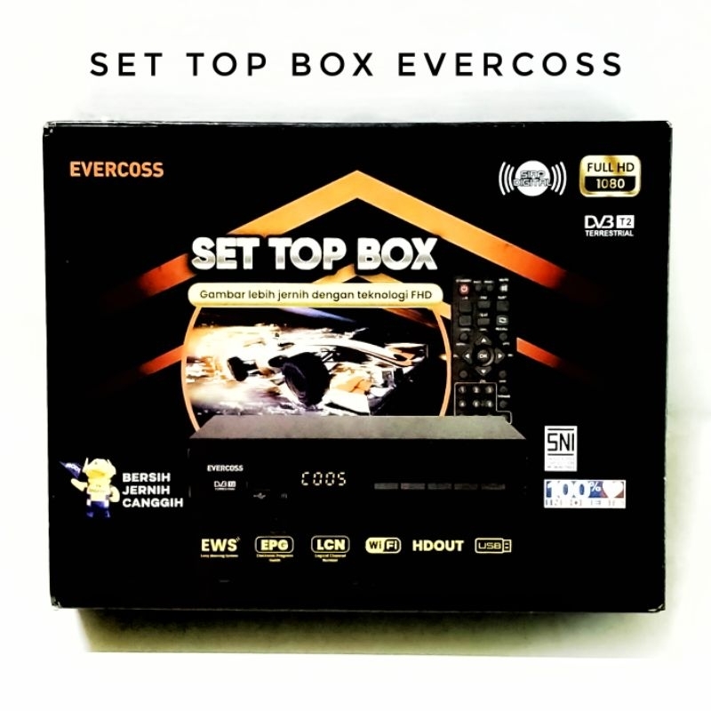 Jual Set Top Box STB TV Digital Evercoss | Shopee Indonesia