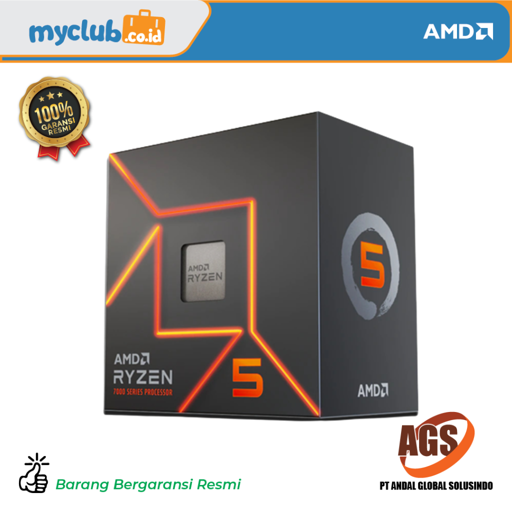 Jual AMD Processor Ryzen 5 7600 Gaming Processor Wraith Stealth Cooler | Shopee Indonesia