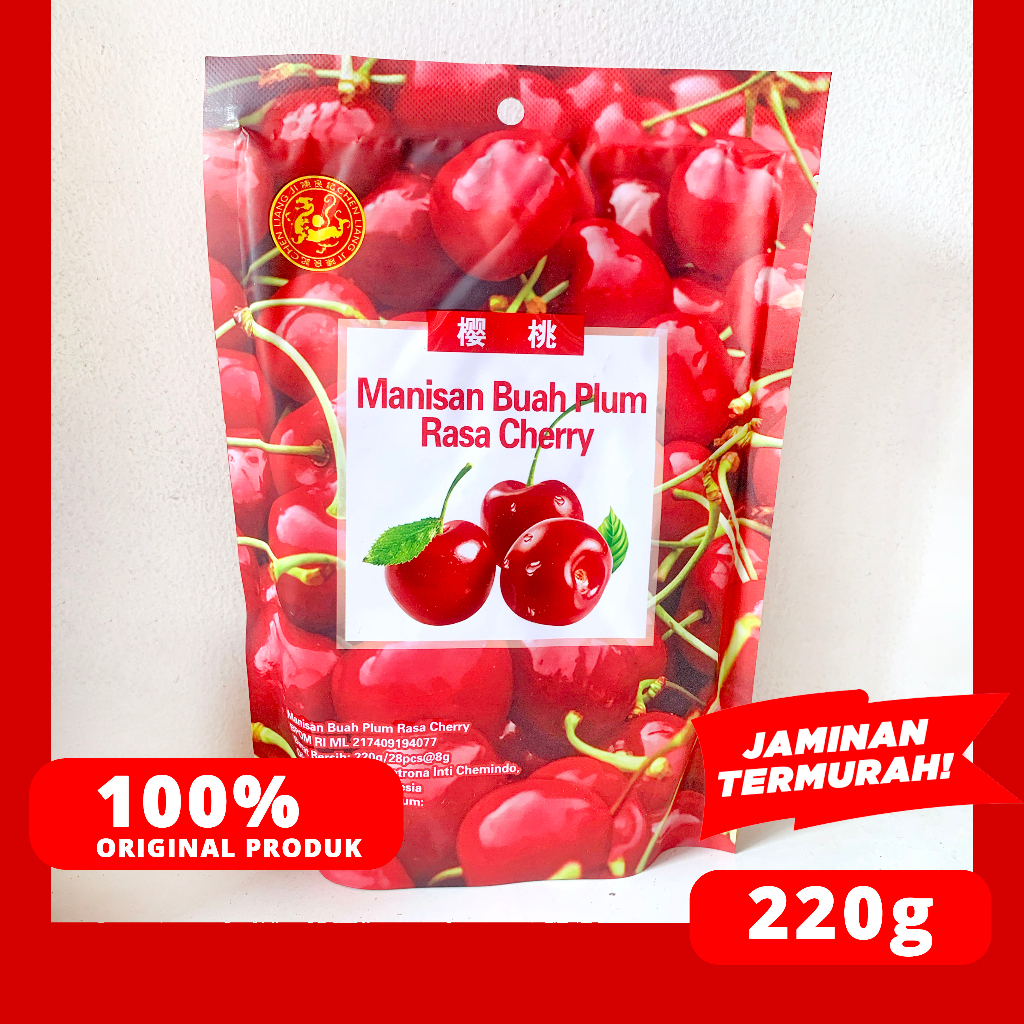 Jual MANISAN BUAH PLUM BASAH RASA BUAH CHERRY 220 GR CHEN LIANG JI ...