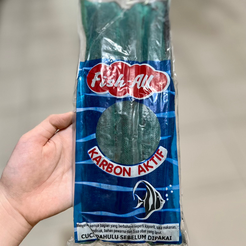 Jual Karbon Aktif Kecil FISH ALL | Arang/ Media Filter Aquarium/Kolam ...