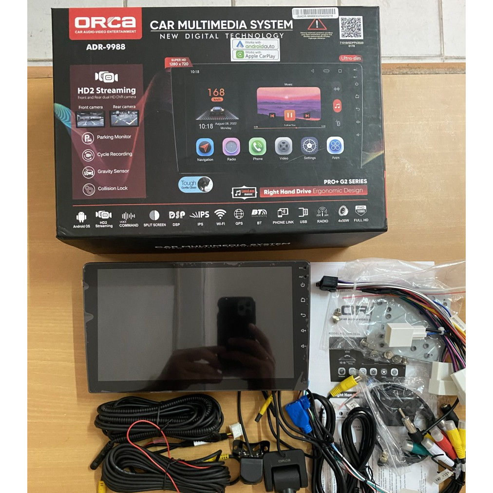 Jual Head unit Orca ADR-9988 Pro layar 9 inch | Shopee Indonesia