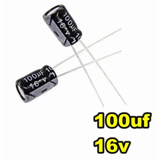 Jual Kapasitor Capacitor ELCO Polar 100uf 16v 100uf 16 V 100 mikro 16 ...