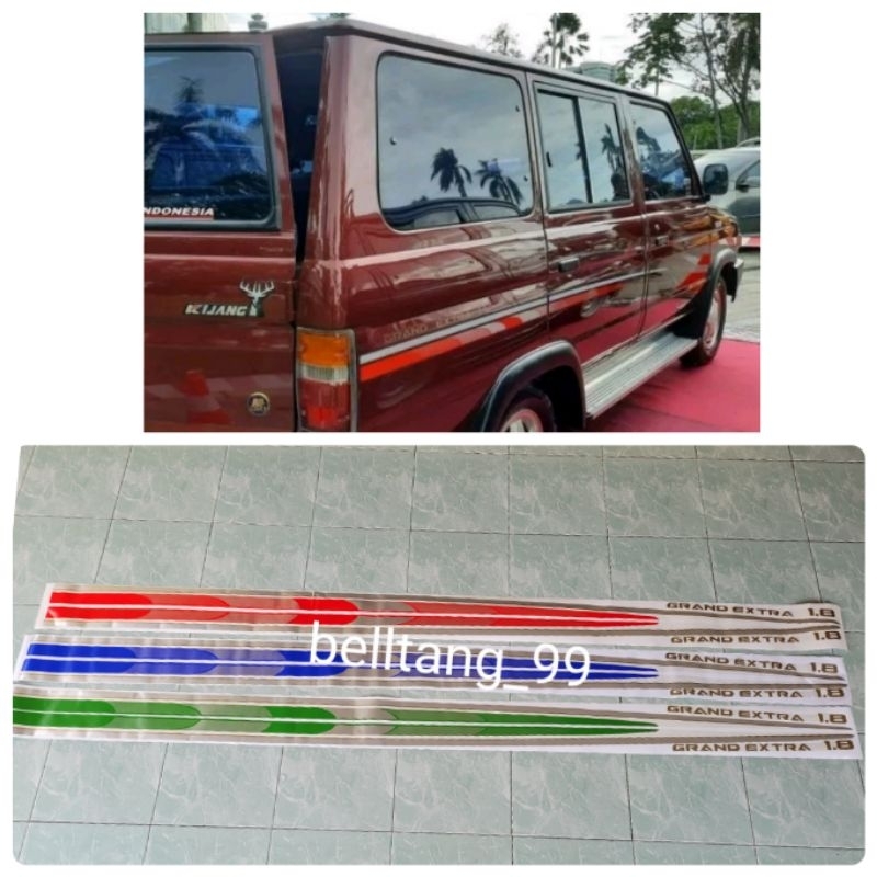 Jual Sticker stiker kijang grand extra 1.8 /stiker toyota kijang grand ...