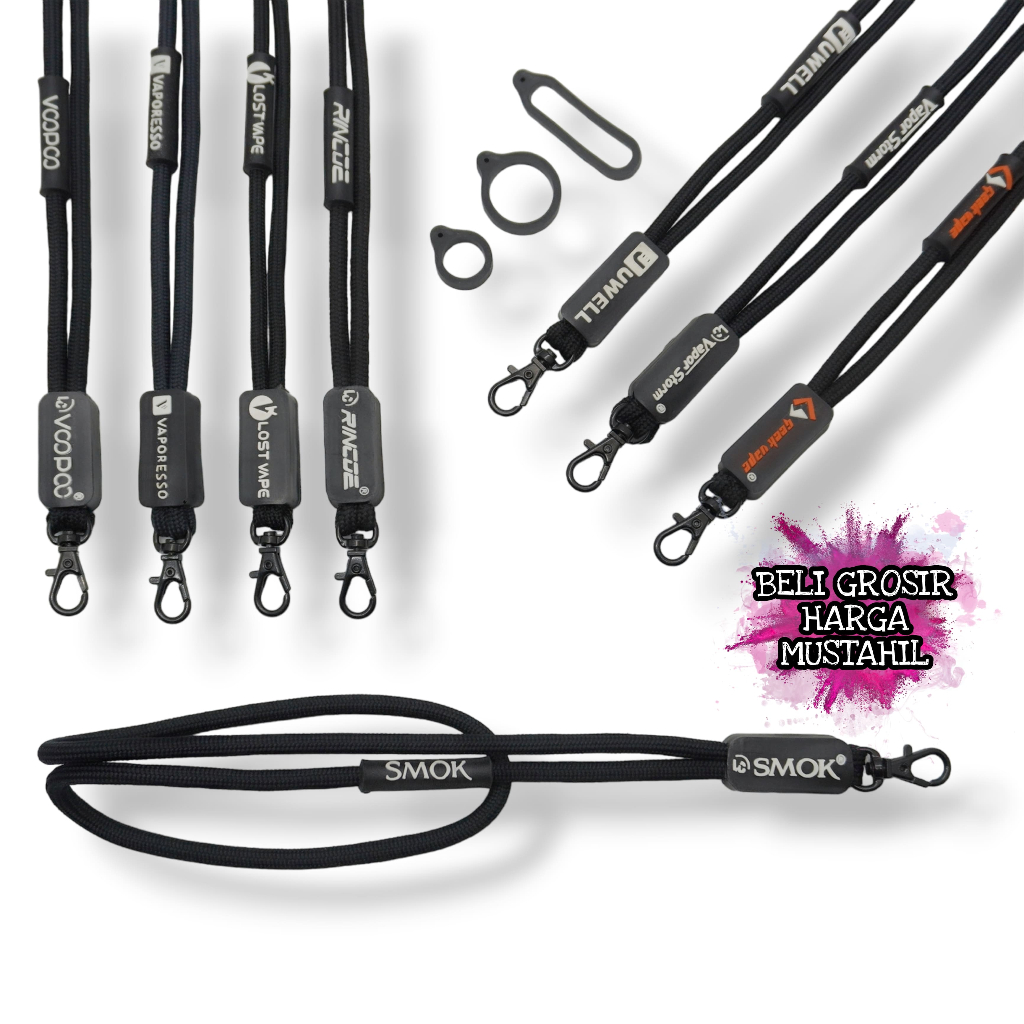 Jual Lanyard Tali Black Edition | Shopee Indonesia