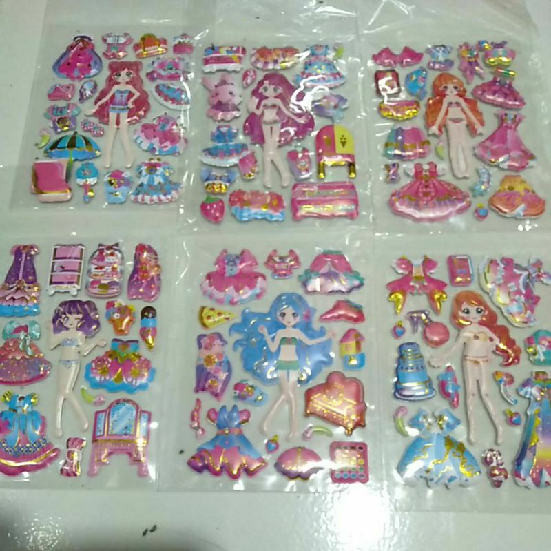 Jual stiker Barbie set bongkar pasang pakain Bp jadul | Shopee Indonesia