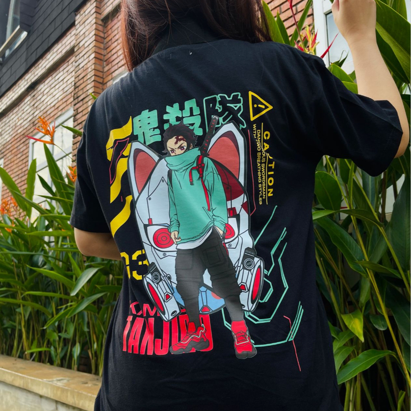 Jual TORIZU Tshirt Tanjiro Cyber Series Anime Manga Demon Slayer ...