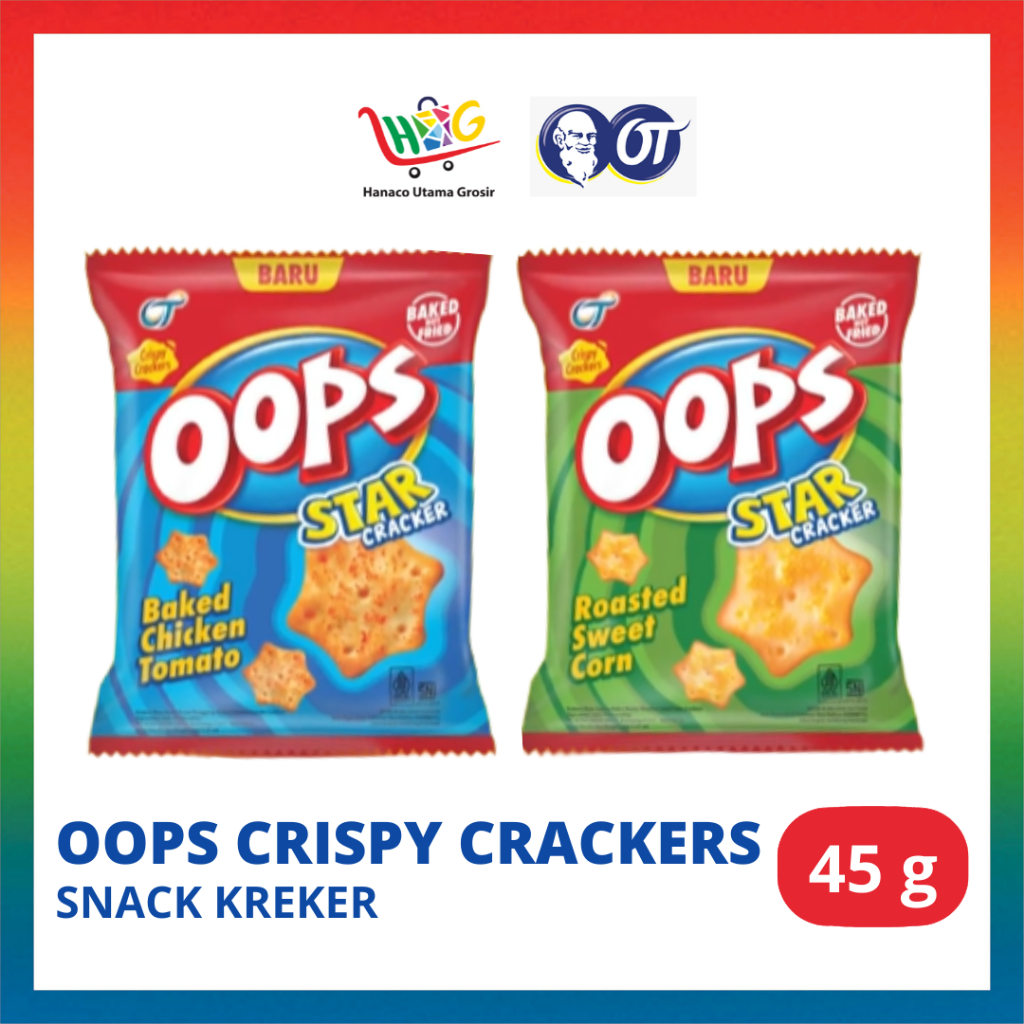 Jual Oops Crispy Crackers Ayam Tomat Panggang / Jagung Bakar Manis ...
