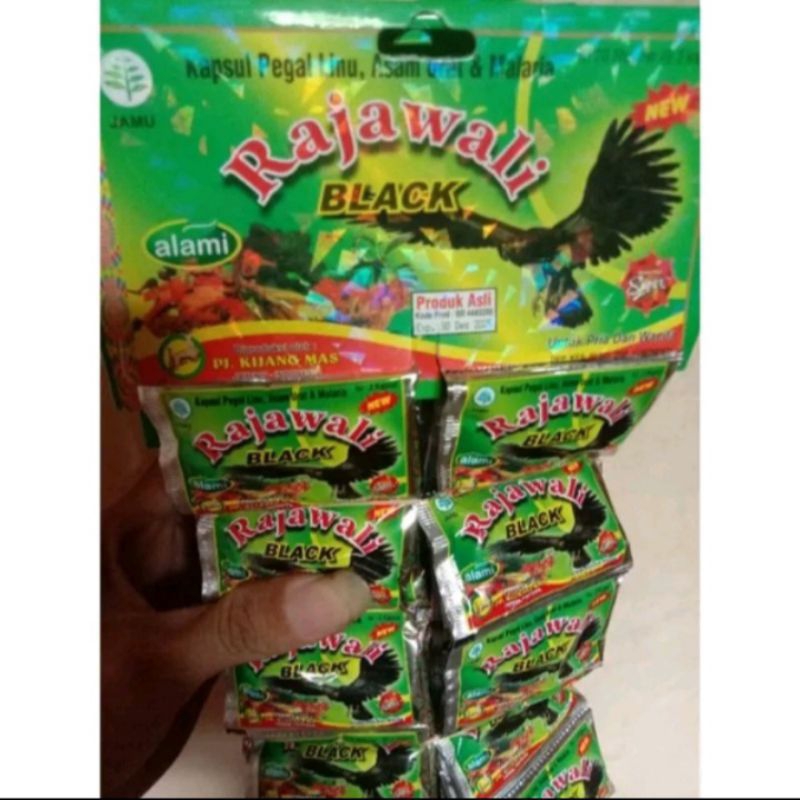 Jual KAPSUL RAJAWALI BLACK ( PEGAL LINU, ASAM URAT DLL) | Shopee Indonesia