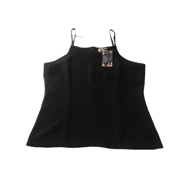 Jual TANKTOP WANITA/ DALAMAN BROKAT KEBAYA/ KAMISOL WARNA HITAM SATIN ...