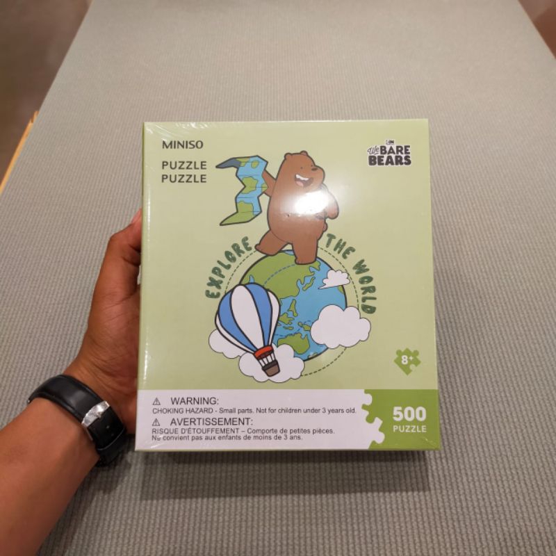 Jual Miniso X We Bare Bears 500 Pieces Puzzle - Grizzly | Shopee Indonesia